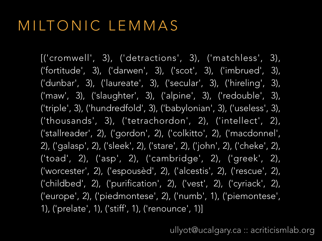 Quantifying the Miltonic Sonnet – Michael Ullyot