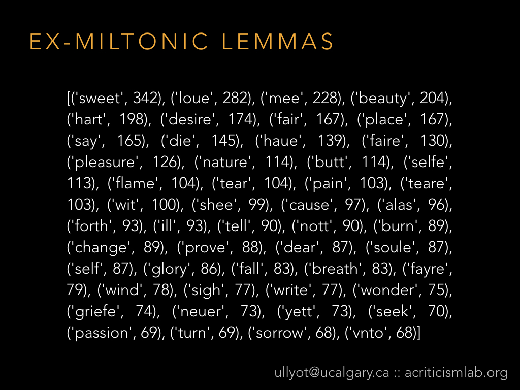 Quantifying the Miltonic Sonnet – Michael Ullyot